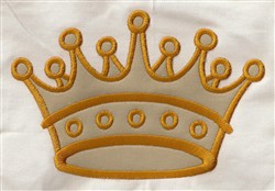 Crown Applique Embroidery Design | EmbroideryDesigns.com