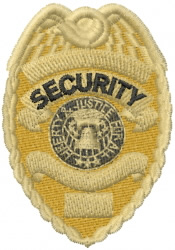 SECURITY BADGE Embroidery Design | EmbroideryDesigns.com