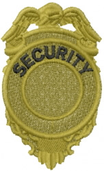SECURITY BADGE Embroidery Design | EmbroideryDesigns.com