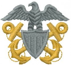 NAVY OFFICER INSIGNIA Embroidery Design | EmbroideryDesigns.com