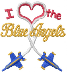 BLUE ANGELS Embroidery Design | EmbroideryDesigns.com