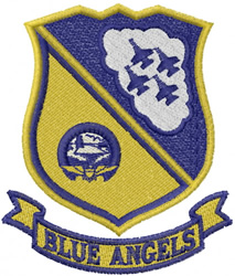 BLUE ANGELS CREST Embroidery Design | EmbroideryDesigns.com