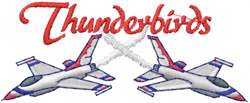 THUNDERBIRDS Embroidery Design | EmbroideryDesigns.com