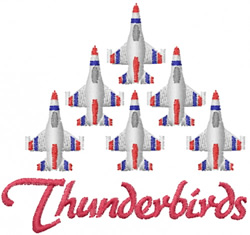 THUNDERBIRDS Embroidery Design | EmbroideryDesigns.com