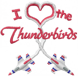 THUNDERBIRDS Embroidery Design | EmbroideryDesigns.com