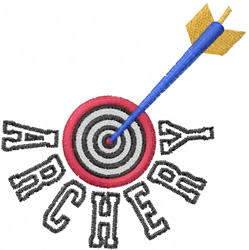 Archery Embroidery Design | EmbroideryDesigns.com