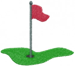 FLAG AND GREEN Embroidery Design | EmbroideryDesigns.com