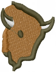 BUFFALO Embroidery Design | EmbroideryDesigns.com