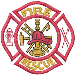 Fire Rescue Embroidery Design | EmbroideryDesigns.com
