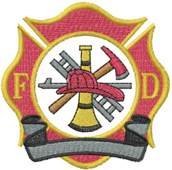 Fire Dept Embroidery Design | EmbroideryDesigns.com