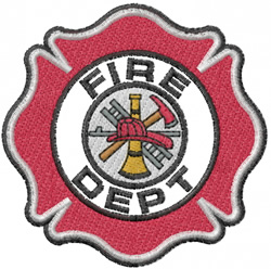 Fire Dept Embroidery Design | EmbroideryDesigns.com