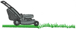Lawn Mower Embroidery Design | EmbroideryDesigns.com