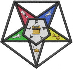 Grand Chapter of OES Embroidery Design | EmbroideryDesigns.com