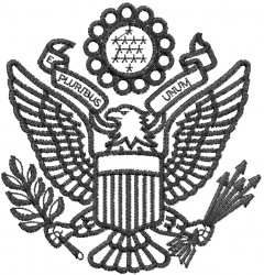 Great Seal of the United States Embroidery Design | EmbroideryDesigns.com