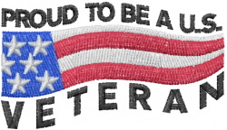 Proud To Be A Us Veteran Embroidery Design Embroiderydesigns