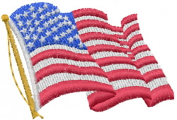 US FLAG Embroidery Design | EmbroideryDesigns.com