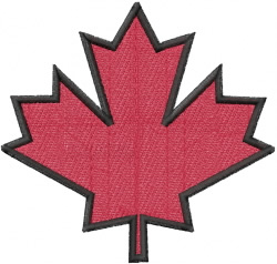 Large Maple Leaf Embroidery Design | EmbroideryDesigns.com