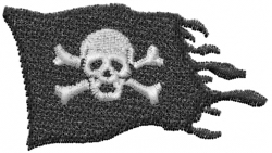Small Jolly Roger Embroidery Design | EmbroideryDesigns.com