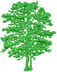 Oak Tree Embroidery Design | EmbroideryDesigns.com
