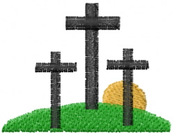 Three Crosses Embroidery Design | EmbroideryDesigns.com