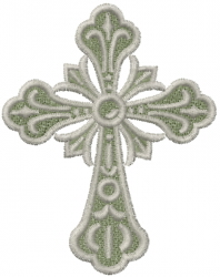 Small Ornate Cross Embroidery Design | EmbroideryDesigns.com