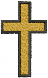 Two Color Cross Embroidery Design | EmbroideryDesigns.com