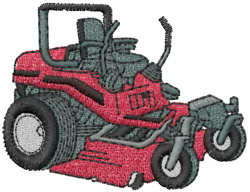 ZERO TURN LAWNMOWER Embroidery Design | EmbroideryDesigns.com