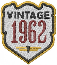 Vintage 1962 Embroidery Design | EmbroideryDesigns.com
