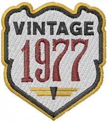 Vintage 1977 Embroidery Design | EmbroideryDesigns.com