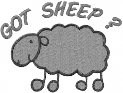 Got Sheep? Embroidery Design | EmbroideryDesigns.com