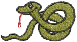 Snake Embroidery Design | EmbroideryDesigns.com