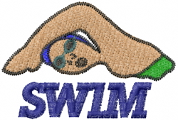 SWIM Embroidery Design | EmbroideryDesigns.com