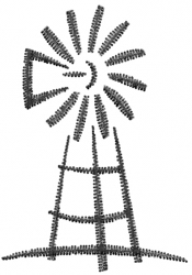 Windmill Embroidery Design | EmbroideryDesigns.com