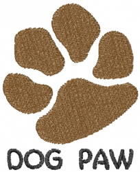 Dog Paw Embroidery Design | EmbroideryDesigns.com