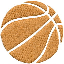 Large Basketball Embroidery Design | EmbroideryDesigns.com