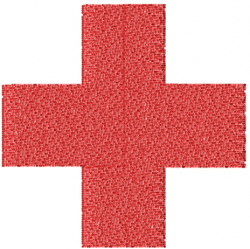 Red Cross Embroidery Design | EmbroideryDesigns.com