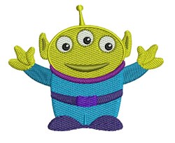 Alien Embroidery Design | EmbroideryDesigns.com
