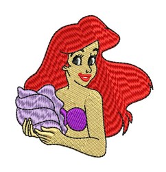 Princess Ariel Embroidery Design | EmbroideryDesigns.com