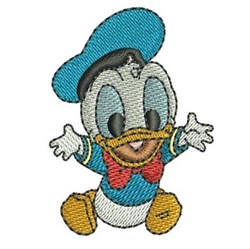 Baby Donald Duck Embroidery Design | EmbroideryDesigns.com