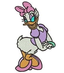 Large Daisy Duck Embroidery Design | EmbroideryDesigns.com