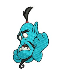 Genie Head Embroidery Design | EmbroideryDesigns.com