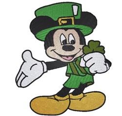 Irish Mickey Mouse Embroidery Design | EmbroideryDesigns.com