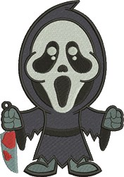 Ghostface Embroidery Design | EmbroideryDesigns.com