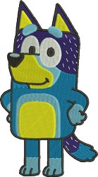 Bandit Heeler Embroidery Design | EmbroideryDesigns.com