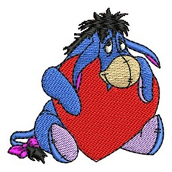 Eeyore Heart Embroidery Design | EmbroideryDesigns.com