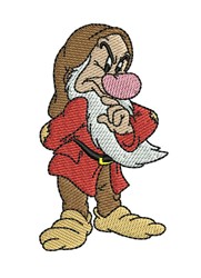 Grumpy Dwarf Embroidery Design | EmbroideryDesigns.com