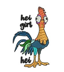 Hei Hei Embroidery Design | EmbroideryDesigns.com