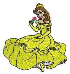 Princess Belle Embroidery Design | EmbroideryDesigns.com