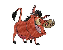 Lion King Pumba Embroidery Design | EmbroideryDesigns.com