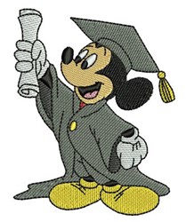 Graduate Mickey Embroidery Design | EmbroideryDesigns.com
